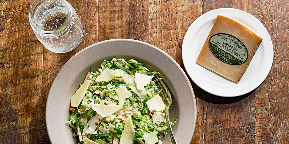 Shaved Brussels Sprouts Salad with Griffin – Capella Cheese
